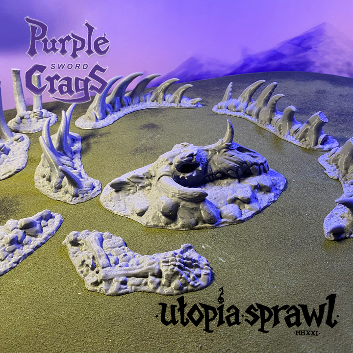 3D Printable Dragon Bones - Full Package by Utopia Sprawl